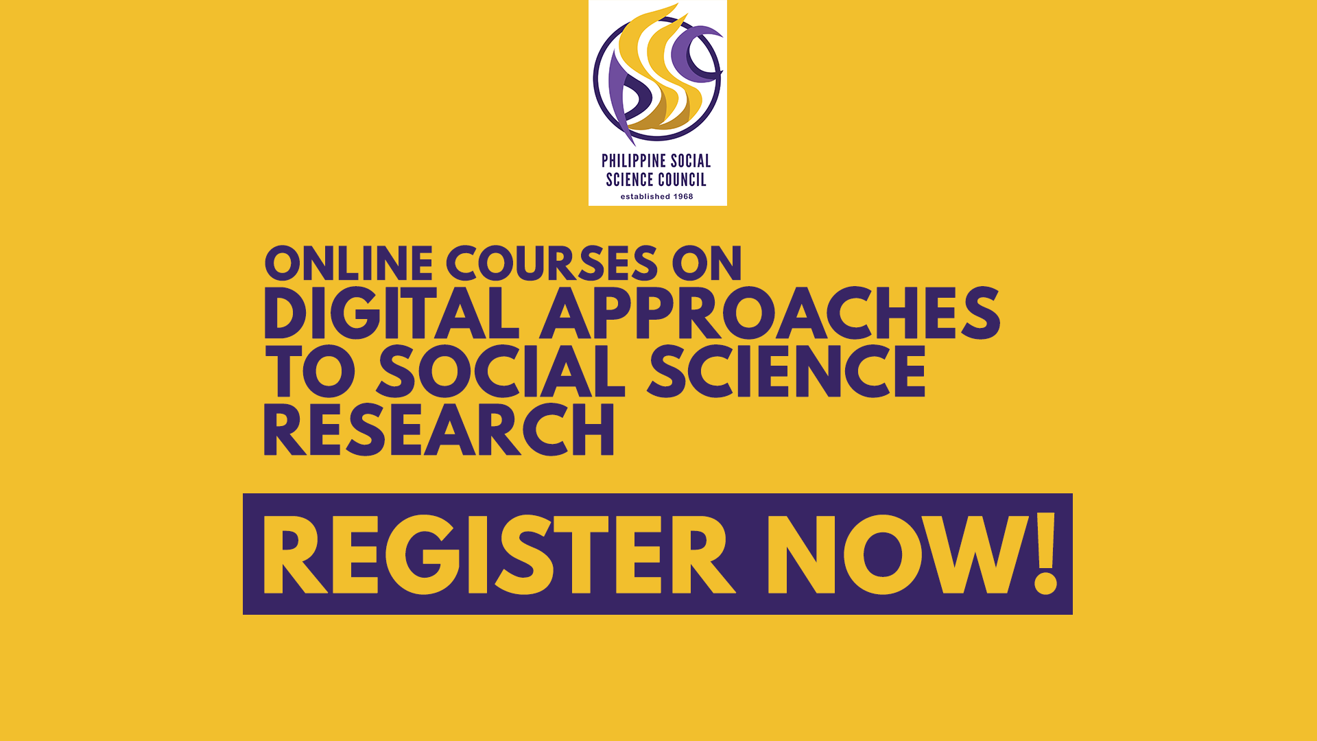 Registration for PSSC’s online social science research training is NOW ...