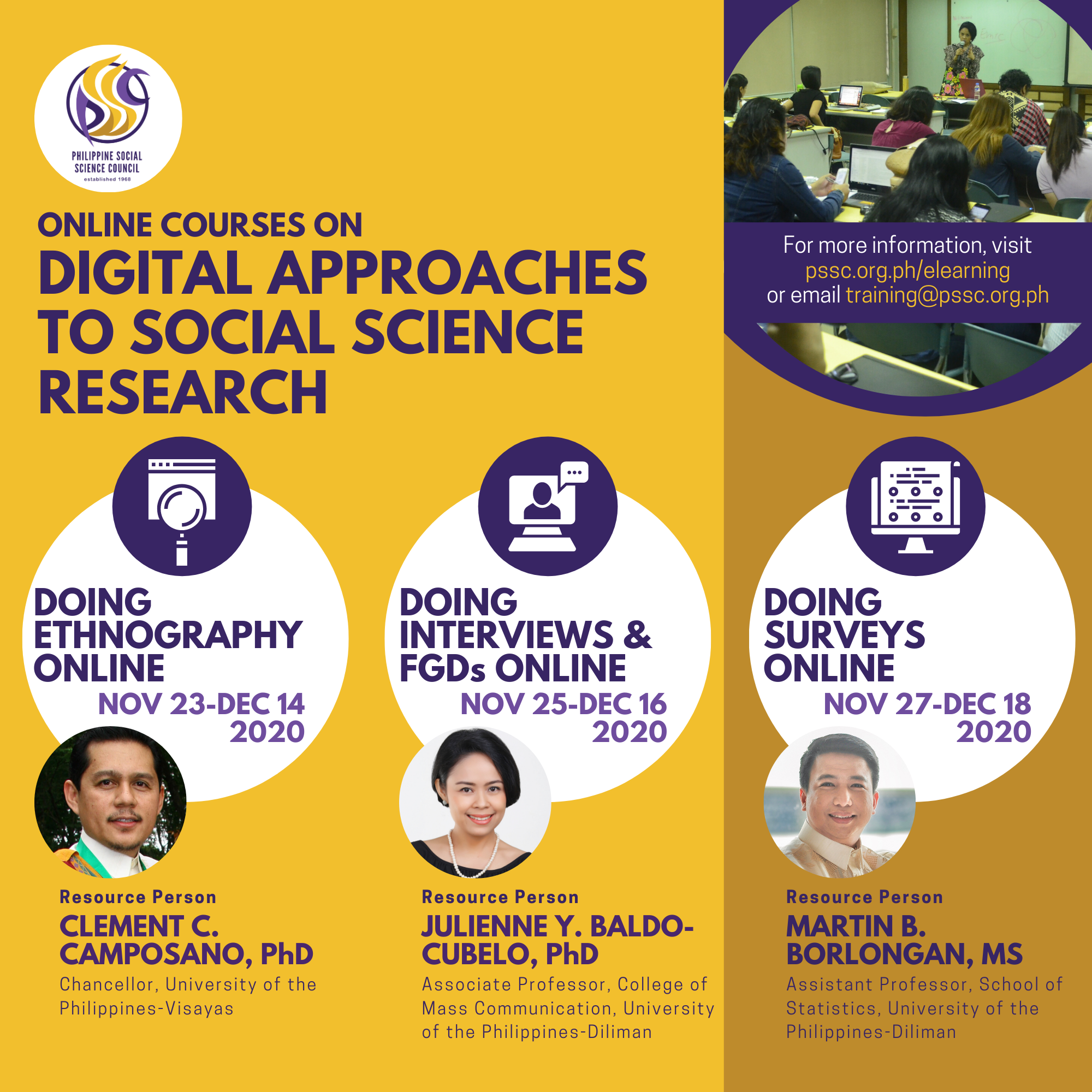 Registration for PSSC's online social science research training is NOW OPEN - Philippine Social ...