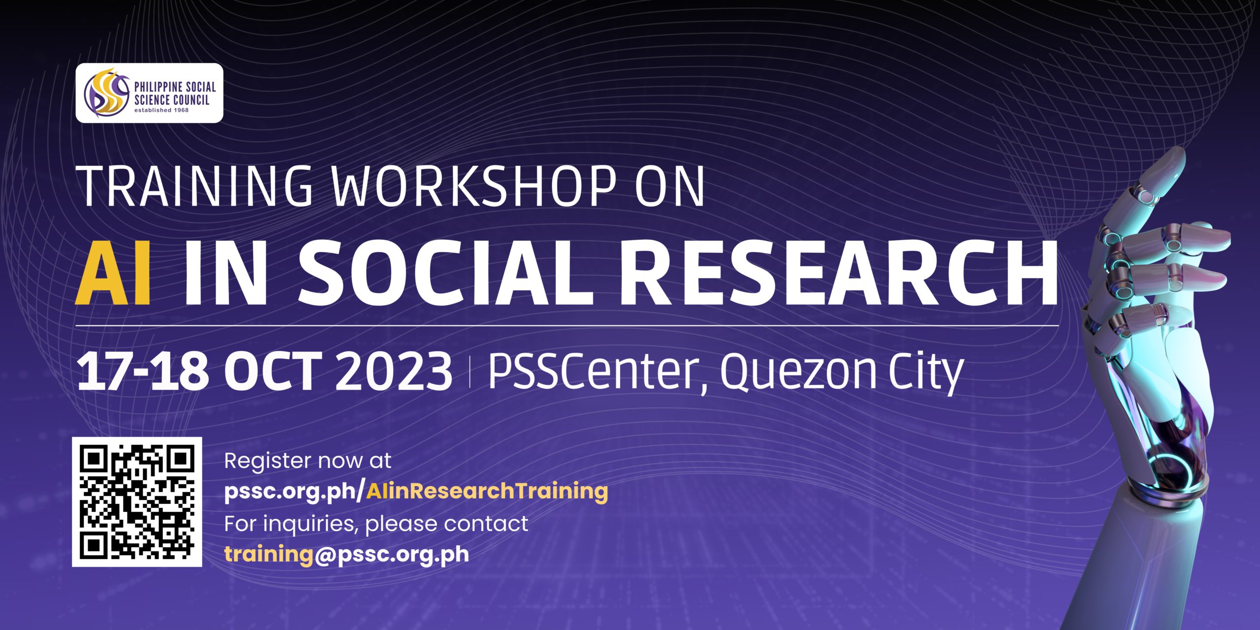 Training Workshop on AI in Social Research - Philippine Social Science Council